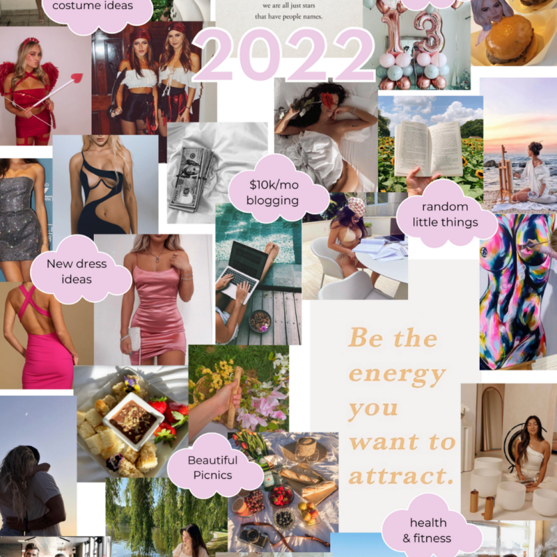 My 2022 Vision Board + digital vision board inspo - The Gorgeous Life